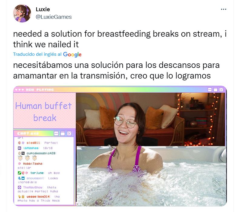 Para no ser baneada de TWITCH mientras amamanta a su bebé, streamer usa ...