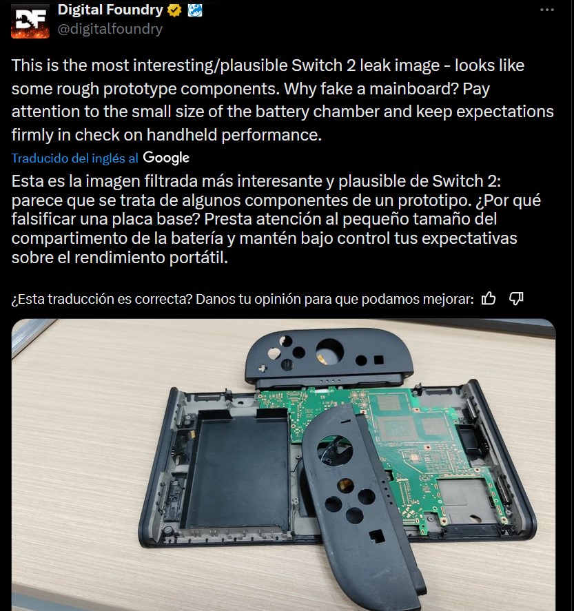 Filtran imágenes de la Nintendo Switch 2: Pantalla de 8 pulgadas y Joy ...